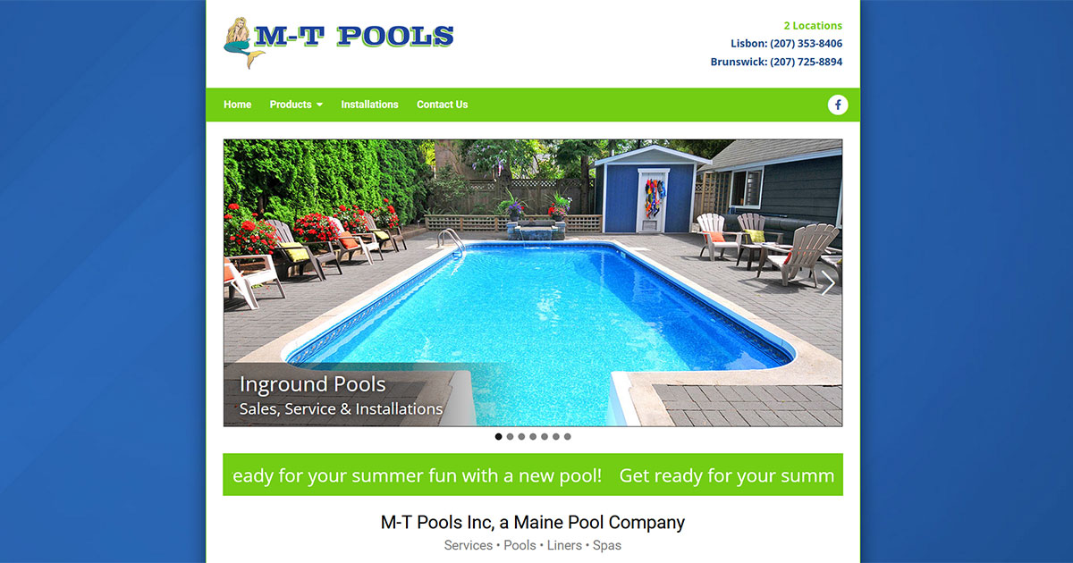 M-T Pools, Inc, Maine Pool Company, Above Ground Pools, Inground Pools ...